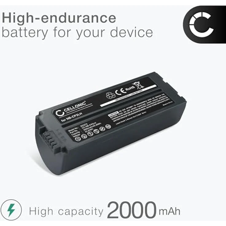 CELLONIC 2X Akku für Canon Selphy CP1500, CP1300, CP800, Lithium-Ionen ...