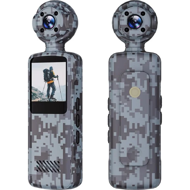 INF HD Clip-on Körperkamera V6 Camouflage, 1080P Auflösung, WiFi und ...