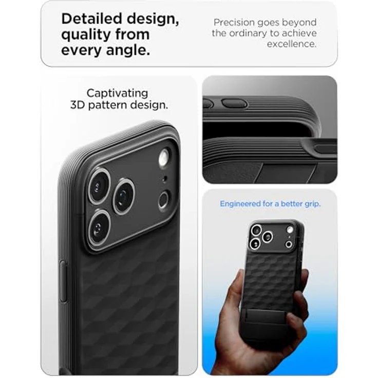Spigen iPhone 17 Pro Hülle Parallax S MagFit Case, 3D-Rückenmuster ...