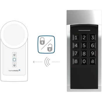 Homematic IP HmIP-WKP Smart Home Keypad, Codeschloss für die Haustür ...