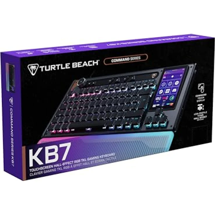 TURTLE BEACH Command KB7 TKL, kabelgebundene Gaming-Tastatur mit 4,3 ...