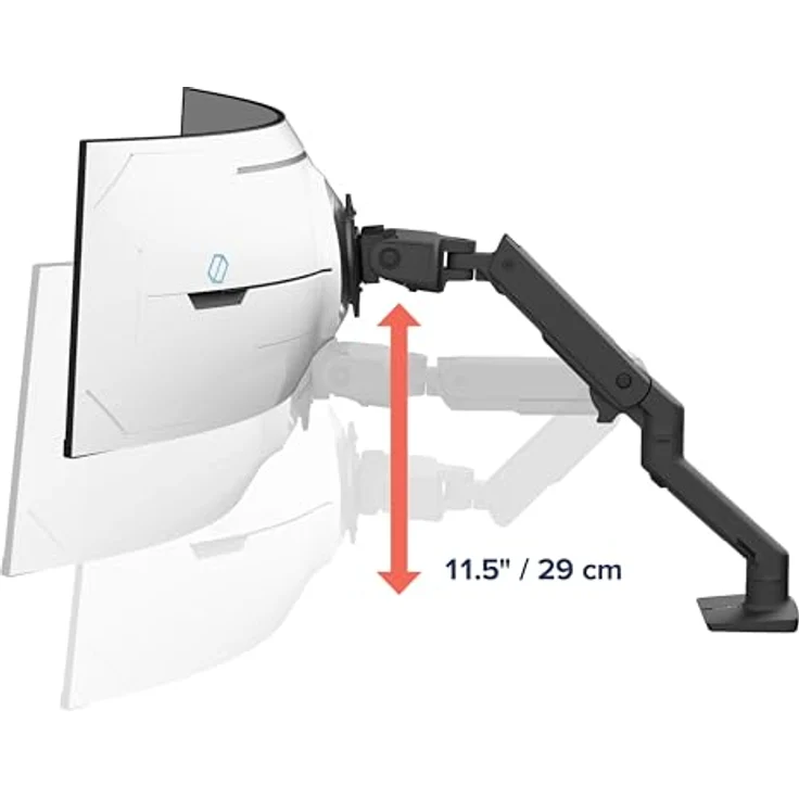 Ergotron HX VHD Premium Heavy Duty Gaming Monitor Arm, Tischhalterung ...