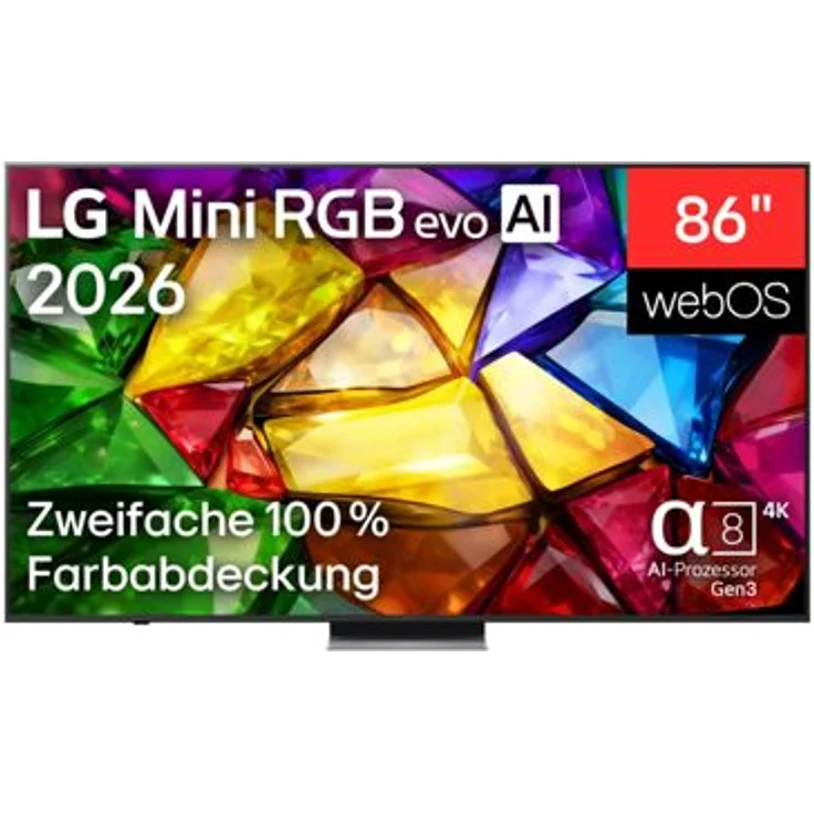 LG 86MRGB87B9B.AEU 218 cm, 86 Zoll 4K Ultra HD Mini RGB evo Smart TV ...