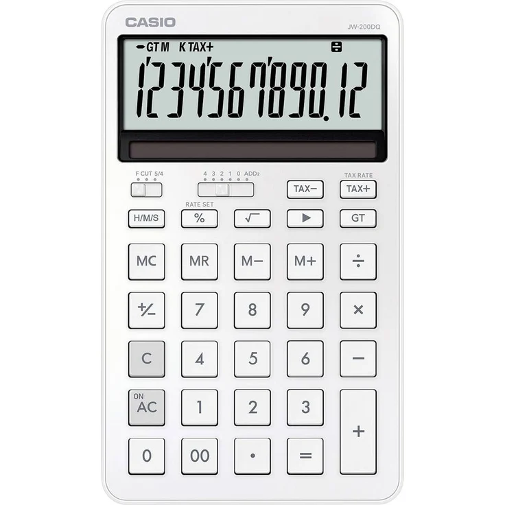 Casio Tischrechner FX-82WE, kompakter Taschenrechner mit 12-stelligem ...