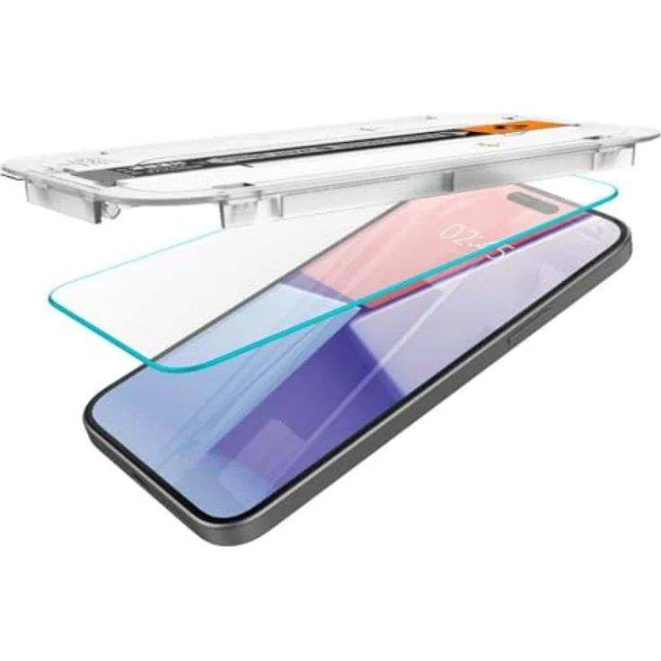 Spigen Apple iPhone 15 Glas Displayschutz Easy Install Glas.tR EZ Fit ...