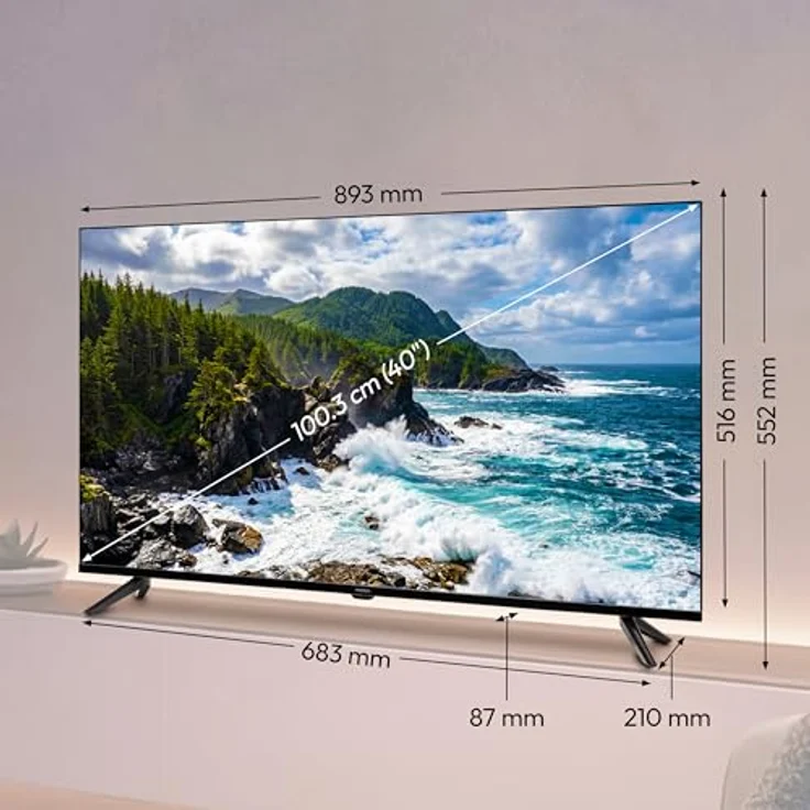 MEDION MD 840002, 100,3 cm (40 Zoll) Full HD Fernseher mit Triple Tuner ...
