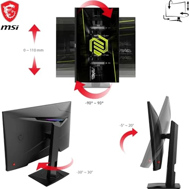 MSI MAG 274QRF QD E2 Gaming-Monitor mit hochwertigen Materialien ...