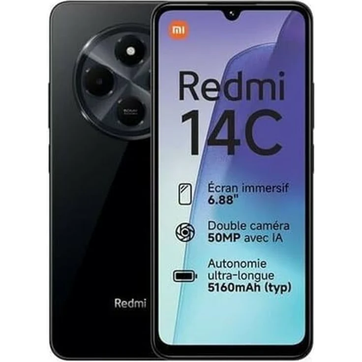 Xiaomi Redmi 14C 256 GB / 8 GB - Smartphone - midnight black (6,88 Zoll ...