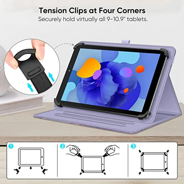 Fintie Universal Tablet Hülle für 9-11" Tablets, Multi-Winkel ...