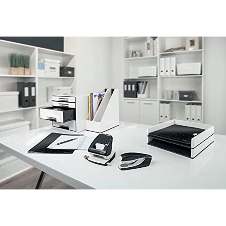 LEITZ Aktenordner Plastikregister WOW 1-5, PC-beschriftbar, A4 Maxi ...