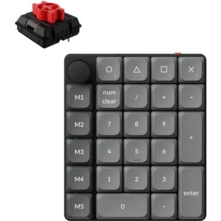 Keychron K0 Max QMK Number Pad, Drahtlose Mechanische Tastatur mit ...