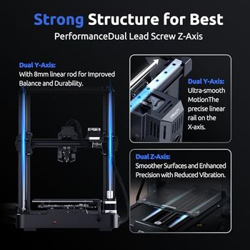 Creality Ender 3 V3 KE 3D-Drucker, schnell und intelligent, mit Druckgeschwindigkeit 500 mm/s ...