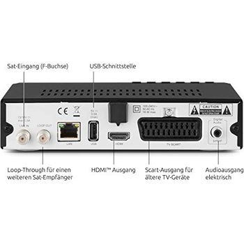 TechniSat HD-S 261 - kompakter digital HD Satelliten Receiver (Sat DVB ...