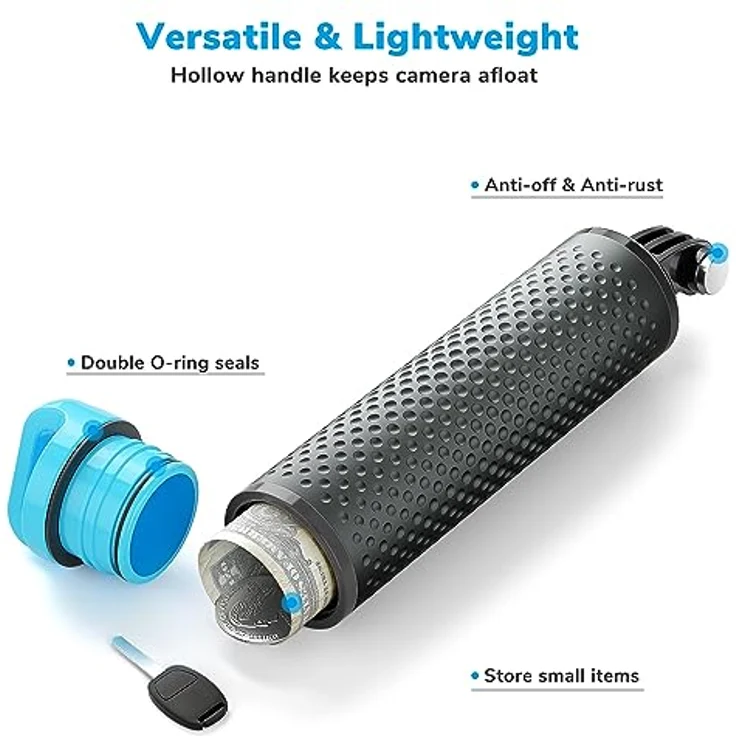 Sametop Schwimmender Handgriff Floating Hand Grip, kompatibel mit GoPro ...