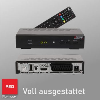 RED OPTICUM NYTROBOX AX S2 Sat Receiver mit Aufnahmefunktion I ...