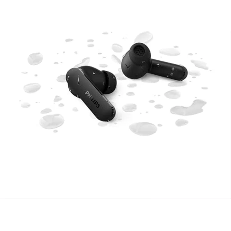 Philips True-Wireless-Ohrhörer TAT2100BK, Bluetooth 6.0, 36 Stunden ...