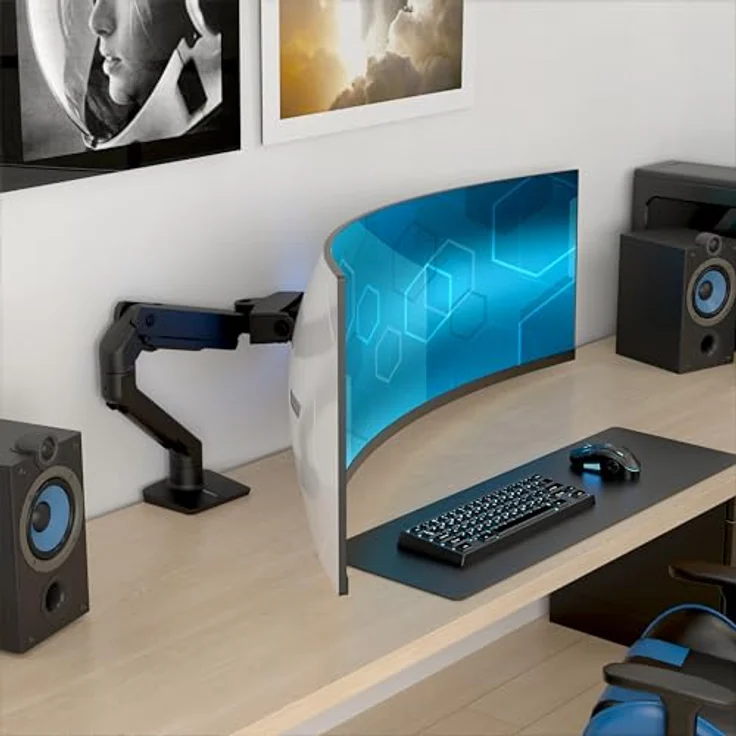 Ergotron HX VHD Premium Heavy Duty Gaming Monitor Arm, Tischhalterung ...