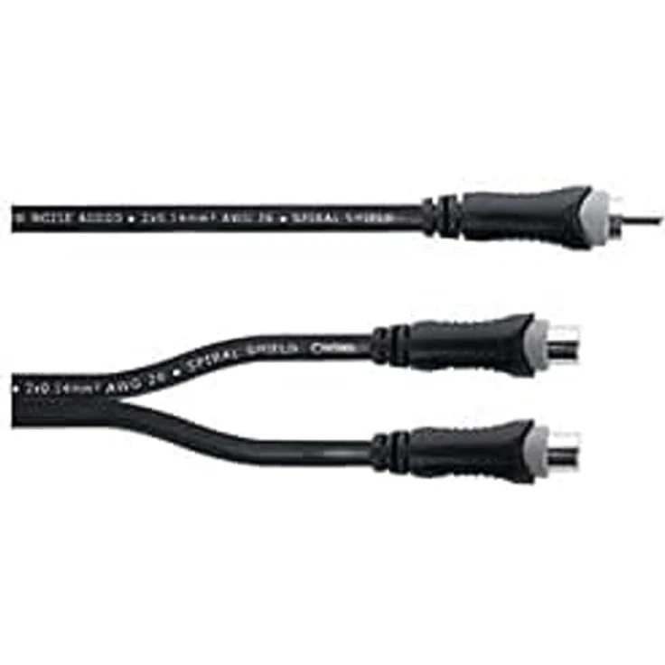 Cordial 14891 Klinke / Cinch Y-Adapter, 1x Cinch-Stecker auf 2x Cinch ...