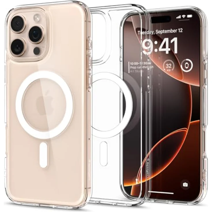 Spigen iPhone 16 Pro Max Hülle [Anti-Yellowing] Ultra Hybrid MagFit ...