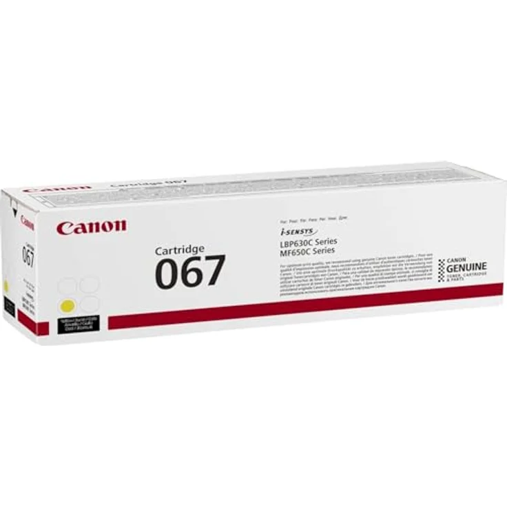 Canon 067 Y, Original gelber Toner mit einer Druckleistung von ca. 1. ...