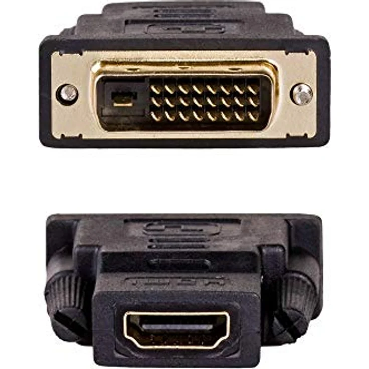 AKYGA AK-AD-41 HDMI auf DVI Adapter, DVI 24+1 Dual Link Stecker mit ...