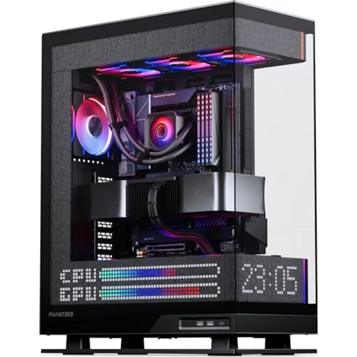 Phanteks Evolv X2 Matrix, Midi-Tower Gaming-PC-Gehäuse mit Platz für E ...