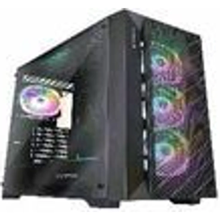 RAMPAGE Rampage PRIME Mesh Tempered Glass E-ATX Gaming Case, 4 ...
