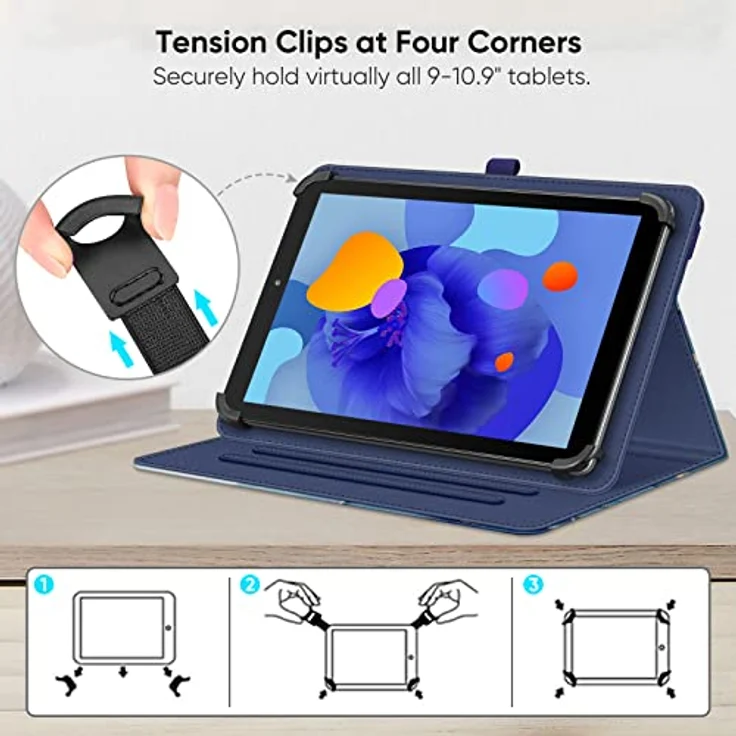 Fintie Tablet Universal Hülle für 9-11" Tablets, Multi-Winkel, Marmor ...