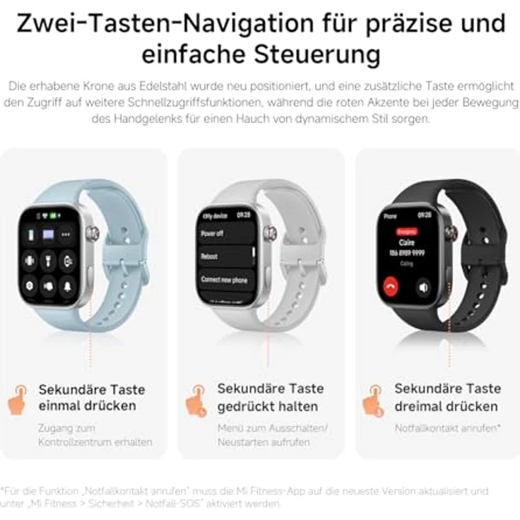 Xiaomi Redmi Watch 6, Smartwatch mit umfassenden Funktionen, schwarz ...