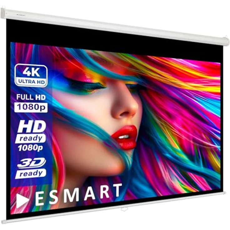 ESMART Economy EXR Rollo-Leinwand 115 cm, 100 x 56 cm (45"), 16:9, 4K ...