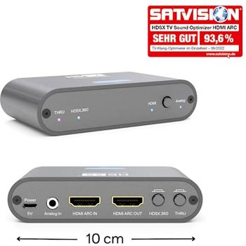 HDSX TV Sound Optimizer HDMI ARC | Gleichmäßige Lautstärke, klare ...