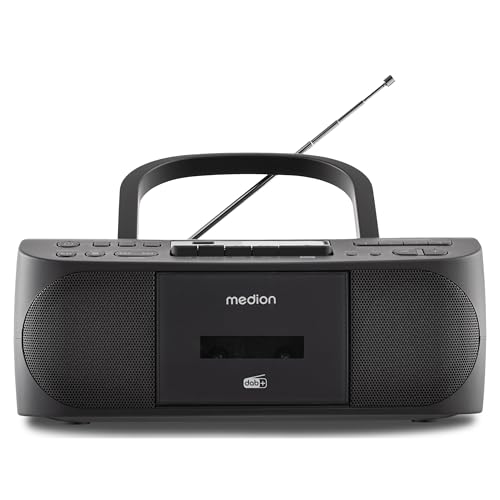 MEDION DRX-1 Plus, Tragbare Boombox mit DAB+ UKW Radio, Bluetooth, CD ...