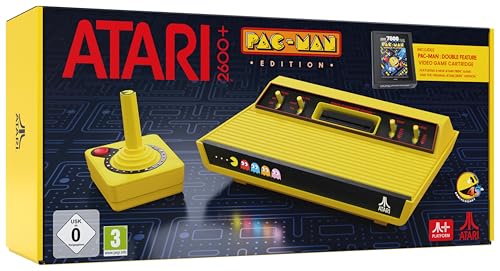PLAION Atari 2600+ Pac-Man Edition, Retro-Konsole mit 2 Controller ...