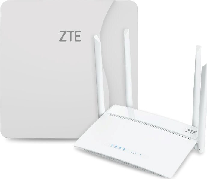 ZTE MF258K+IDU Tragbarer Router, Wi-Fi 6 Dualband, Weiß, mit Power over ...