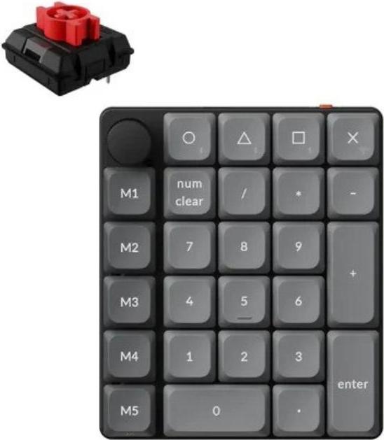Keychron K0 Max QMK Number Pad, Drahtlose Mechanische Tastatur mit ...