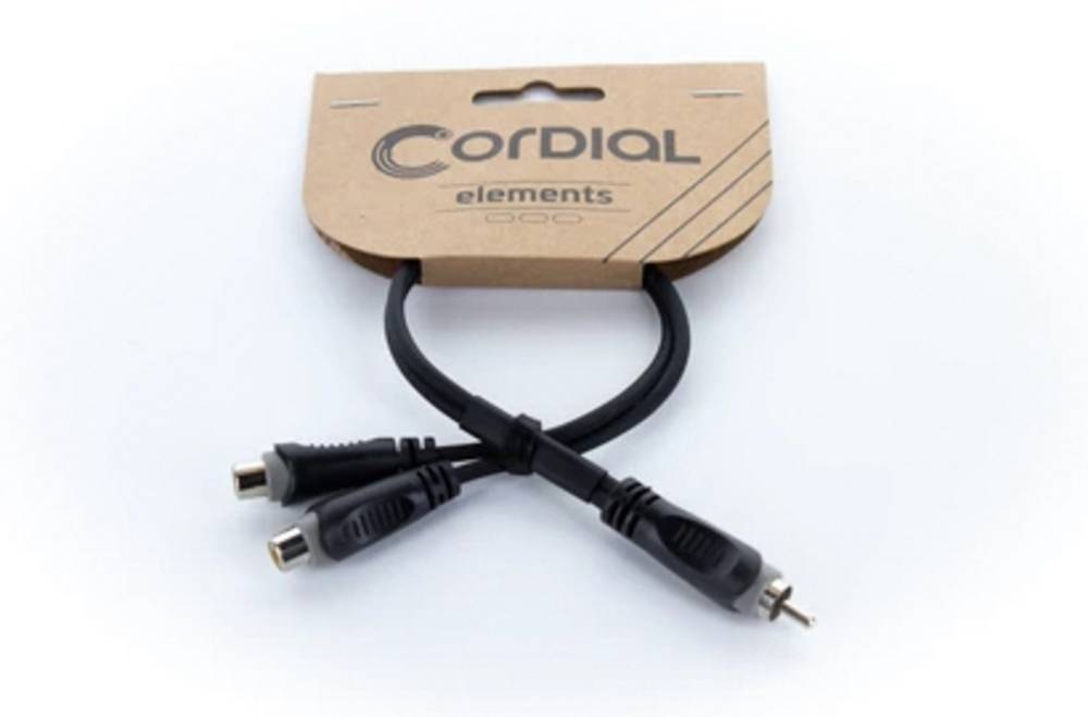 Cordial 14891 Klinke / Cinch Y-Adapter, 1x Cinch-Stecker auf 2x Cinch ...