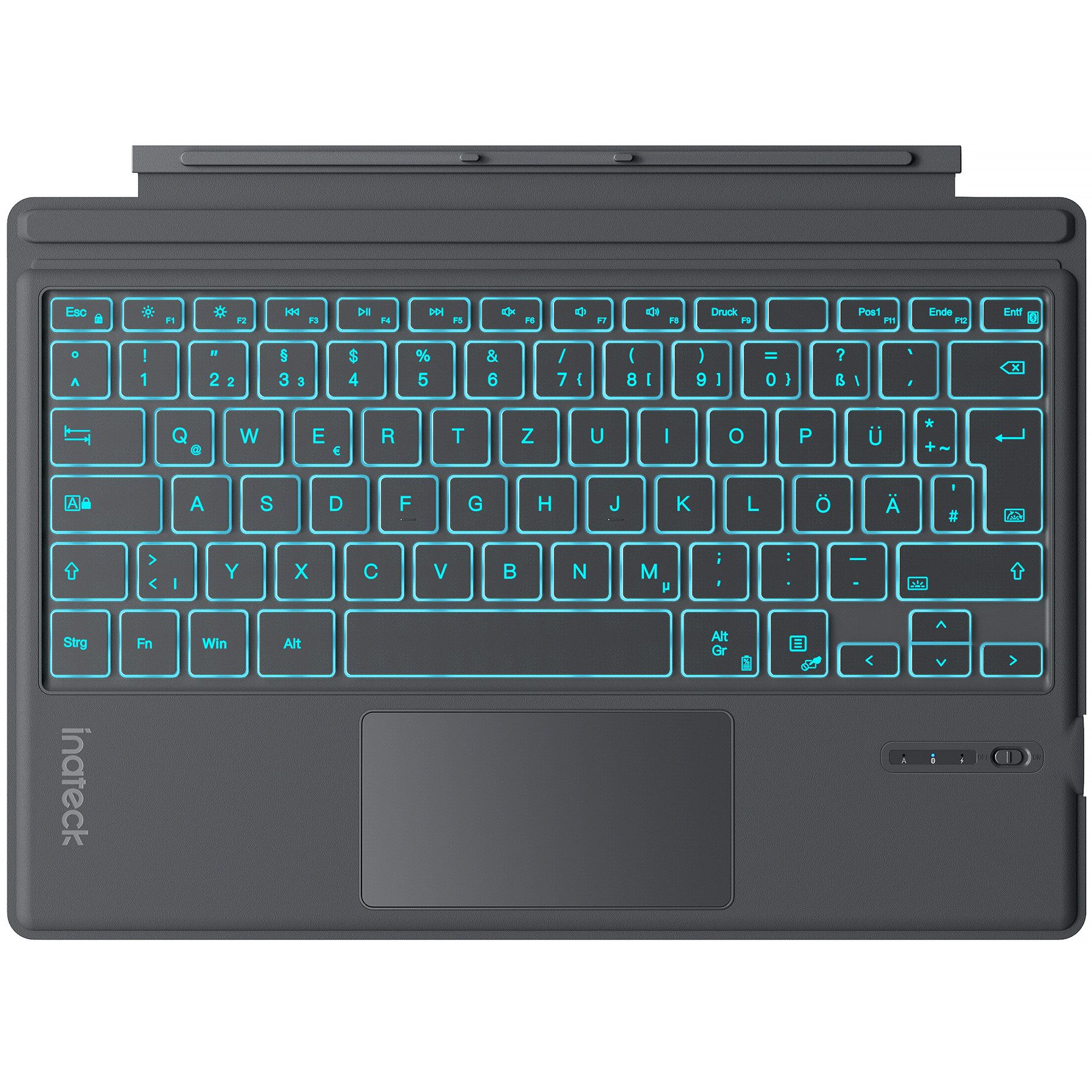 Inateck Surface Pro Tastatur, für Surface Pro 7/7+/6/5/4, mit Trackpad ...