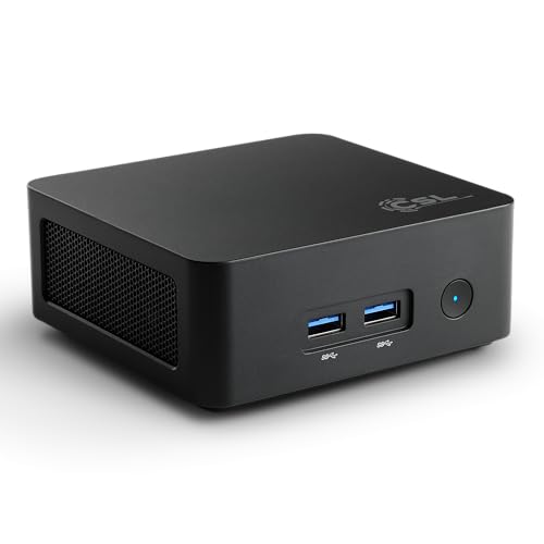 CSL Narrow Box Black, Mini-PC mit Intel N100, 32 GB RAM, 500 GB SSD ...