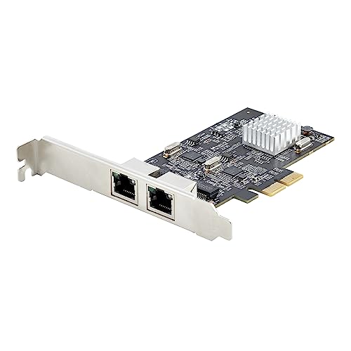 StarTech.com 2-Port 2.5 Gbit PCIe Netzwerkkarte, Intel I225-V, Dual ...