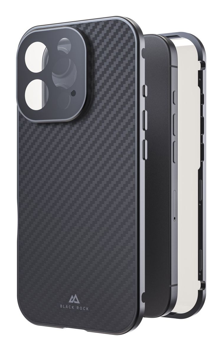 BlackRock 360° Glass Mantelhülle für Apple iPhone 16 Pro, Echt-Karbon ...