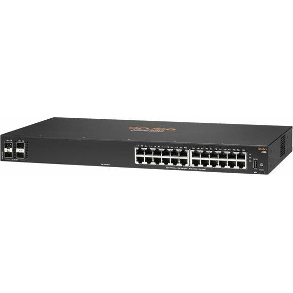 HPE E Aruba 6100 Switch 4 SFP+ Ports, 1 USB Type C Console Port, 1 USB ...