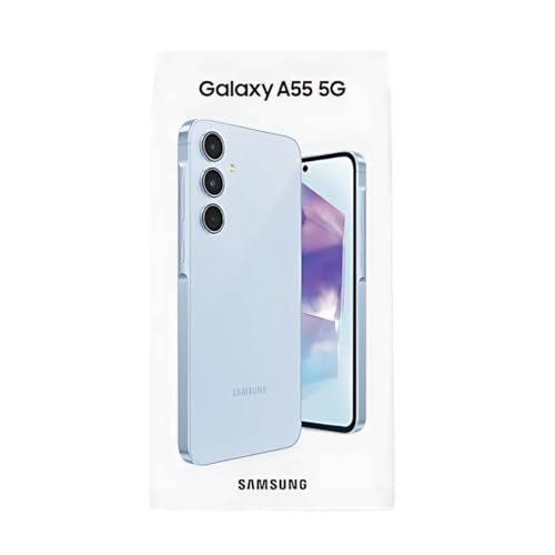 Samsung Galaxy A55 (256 GB, Awesome Iceblue, 6.60", SIM + eSIM, 50 Mpx ...