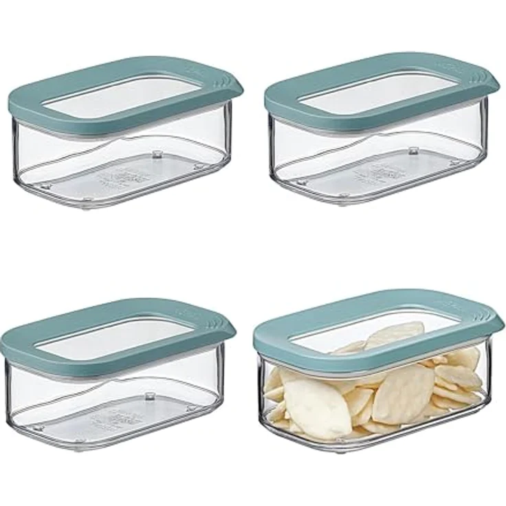 Mepal Modula Vorratsdose Set, 425 ml, Kunststoffbehälter mit Deckel, 4 ...