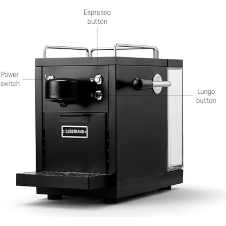 Sjöstrand Original Espresso Capsule Machine, Edelstahlgehäuse ...