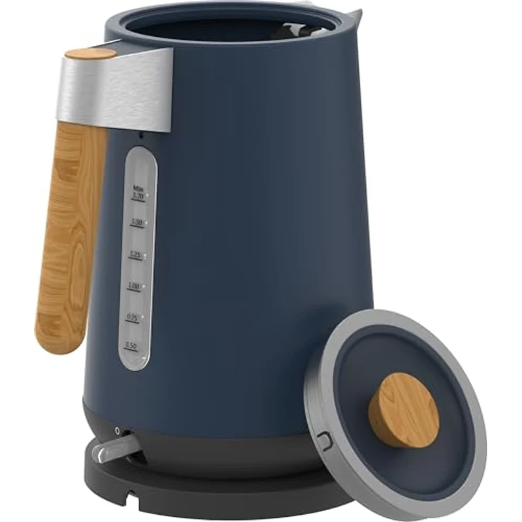 ECG RK 1768 Strix Timber Petrol, Wasserkocher mit 1,7 Liter Volumen ...
