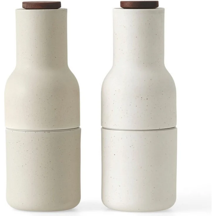 Audo Bottle Grinder, Salz-/Pfeffermühle 2er Set, Keramik, Sand, manuell ...