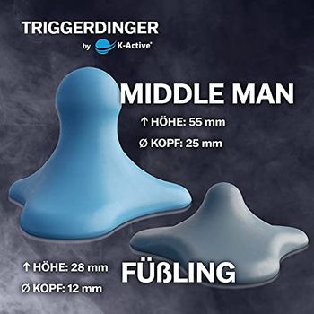 Triggerdinger by K-Active® Allrounder Set | Triggerpunkt-Drücker Set | Massagegerät Set zur ...