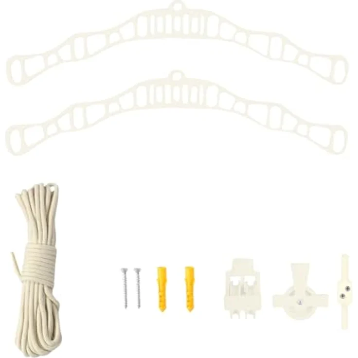Monster Shop Decken-Wäscheständer, 1,4 m, Elfenbein, 6 Latten ...
