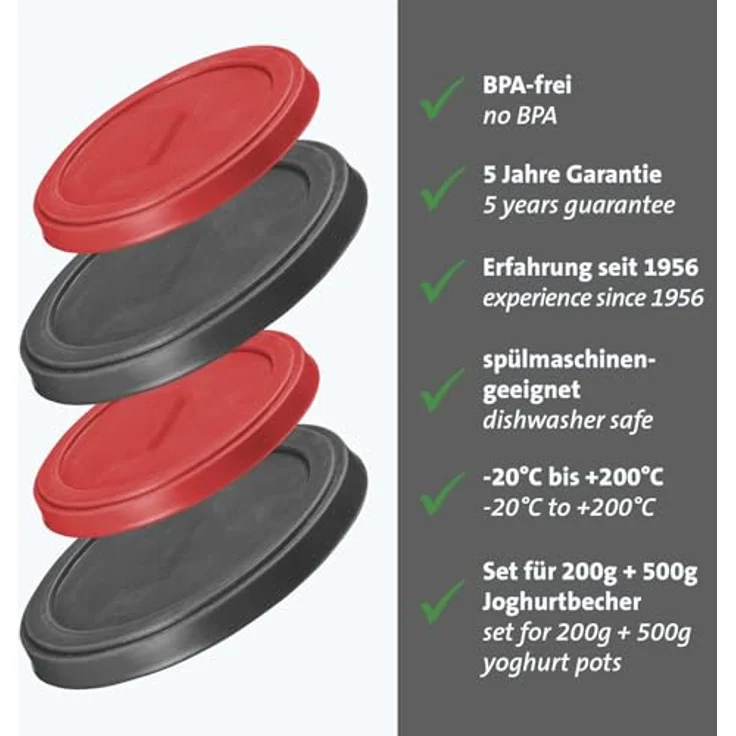 Westmark 2x2 Frischhaltedeckel, rund, Silikon, ø 10 + 8 cm, BPA-frei ...