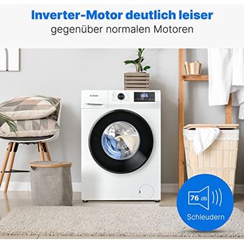 Bomann® Waschmaschine 7kg | max. 1400 U/min | robuster, leiser ...